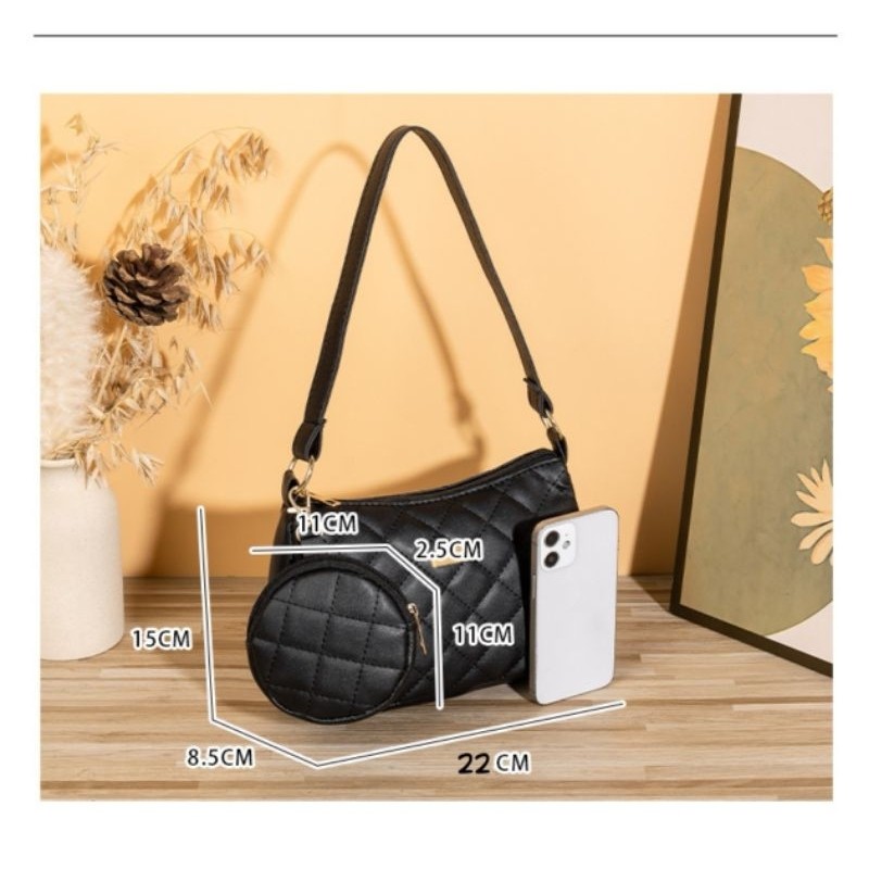 Fashion Trend Women Shoulder Bag PU Leather underarm bags Ladies hand ...