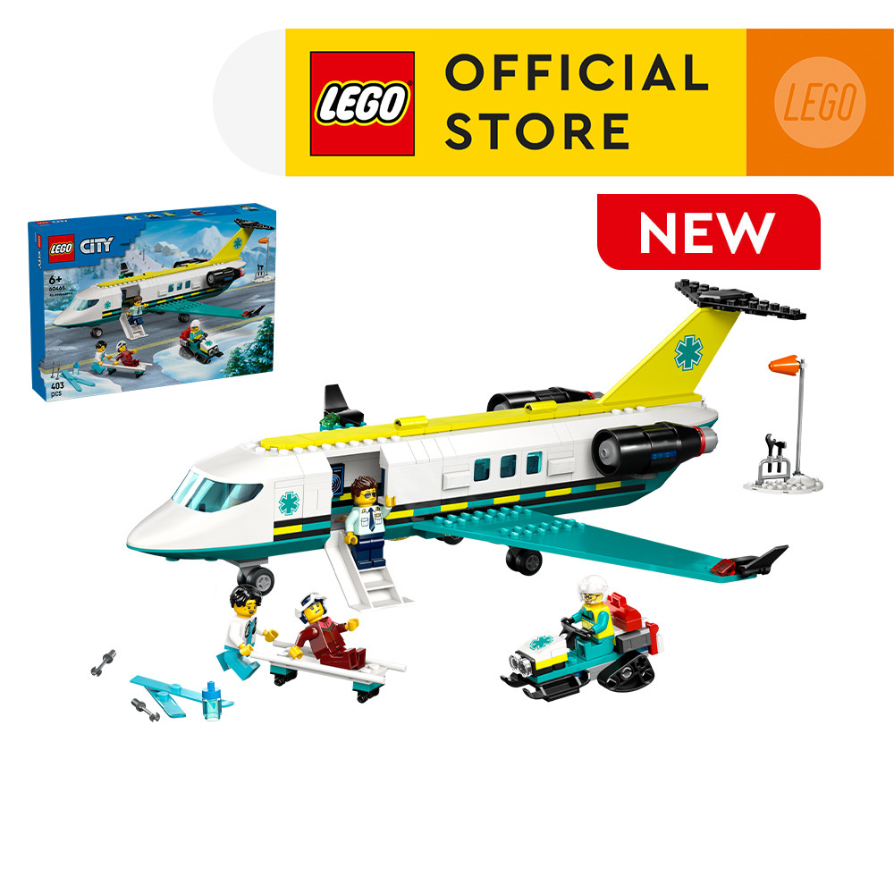 LEGO City 60465 Emergency Air Ambulance Airplane (395 Pieces) | Shopee ...