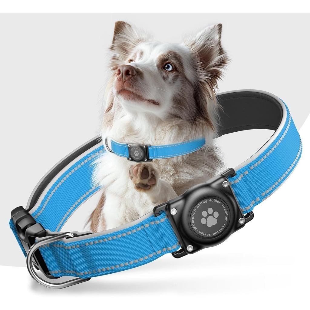 Airtag Dog Collar - 100% Waterproof Air tag Dogs Collars Holder for ...