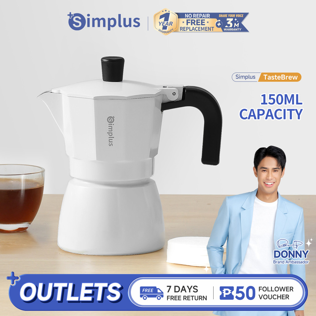 Simplus Moka Pot Coffee Pot High-Pressure Extraction Italian Espresso ...