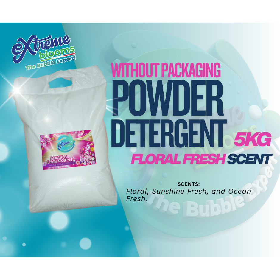 POWDER DETERGENT 5 KILO GRAMS (FINISH PRODUCT) | Shopee Philippines