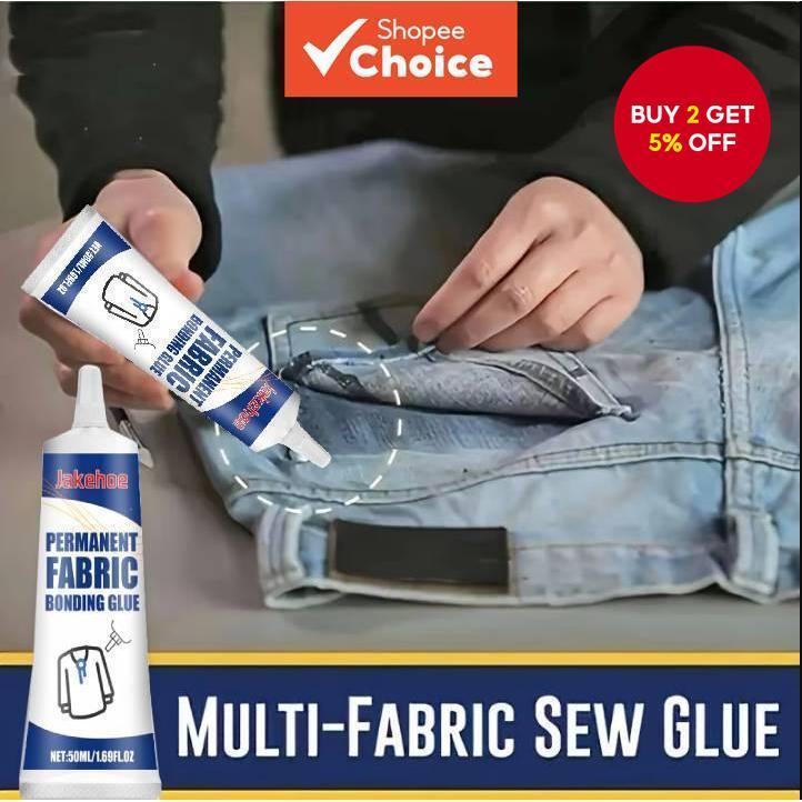 One Piece 50ml Quick-Dry Clear Fabric Glue – Strong Adhesive for Sewing ...