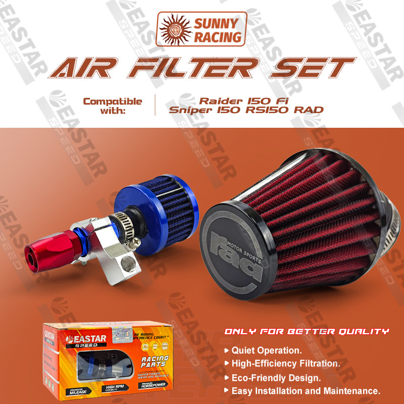 RAD FILTER SET ASSEMBLY 42MM/12MM OR BREATHER ONLY (RAIDER 150 FI OR ...