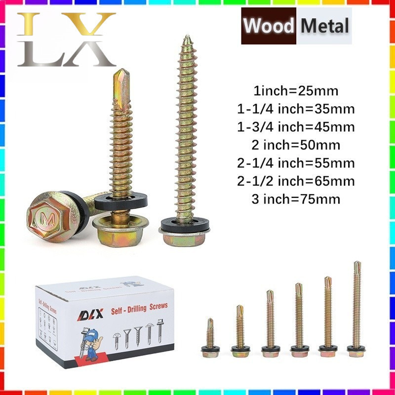 （Fast delivery）Tex Screw For Metal And Wood 1-3 Inch Quality Stainless ...