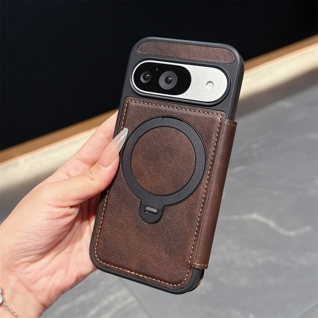 Premium Business 360 Rotation Stand Card Slot RFID Blocking Magnetic ...