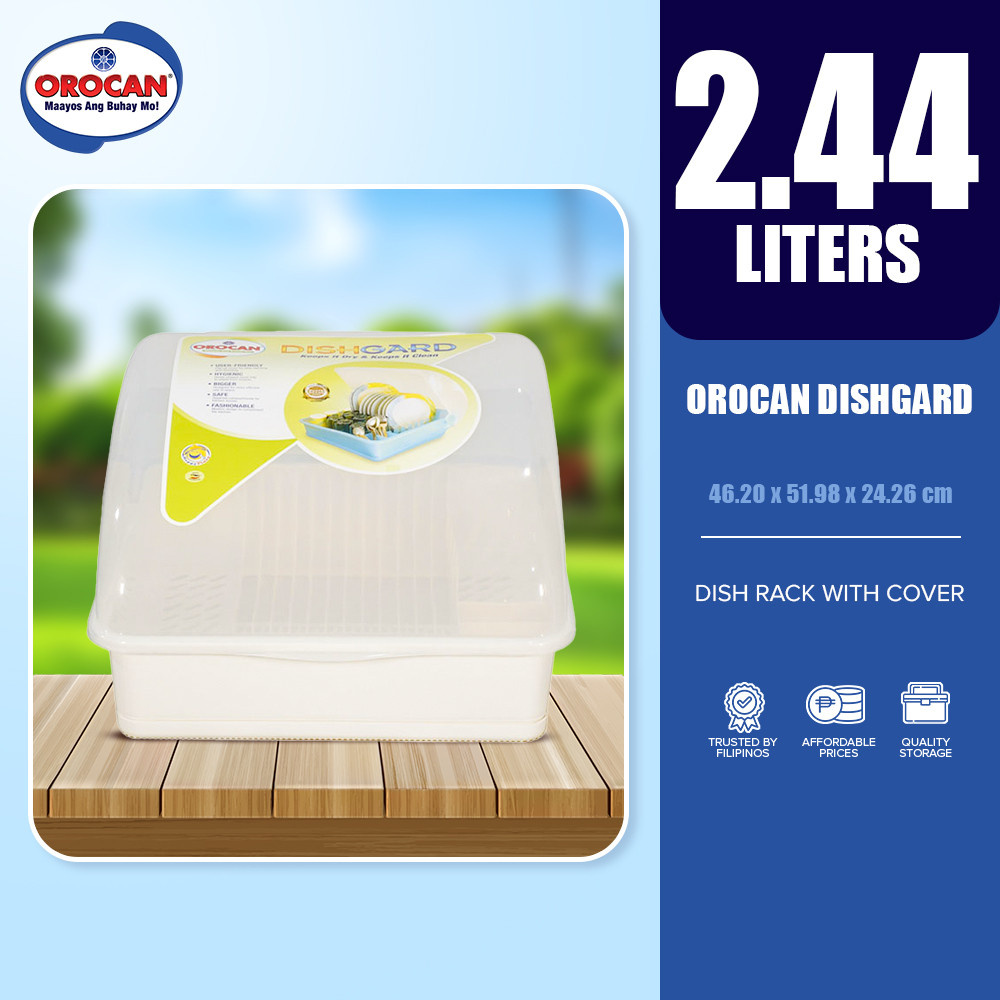Orocan Dishgard | Dish Rack with Cover | Shopee Philippines