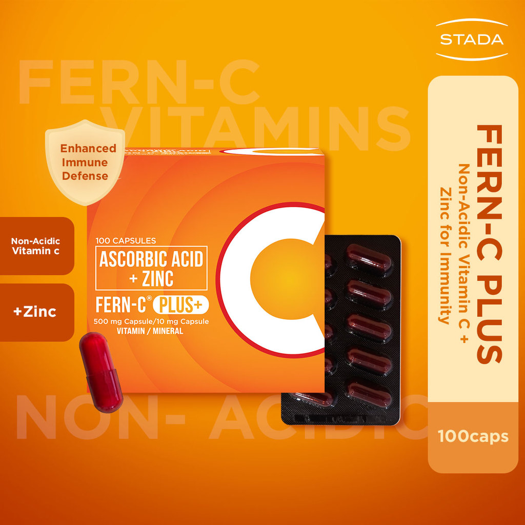 Fern-C Plus 100 Capsules | Non-Acidic Vitamin C + Zinc for Strong ...
