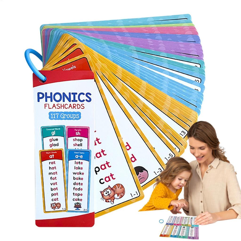 Phonics Flash Cards for Kids Spelling Reading Phonics Games Education ...