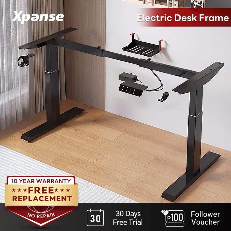 Xpanse Table Frame/Liftable Desk Leg Height & Length Adjustable Fit ...