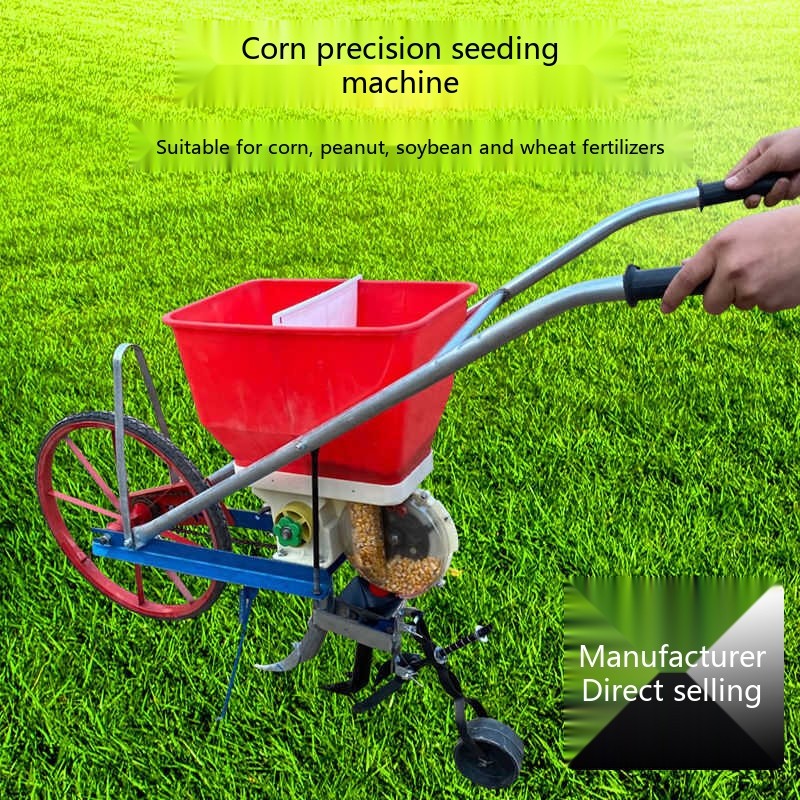 Hand-Pushed Multi-Function Seeder Soybean Wheat Single Grain Corn ...