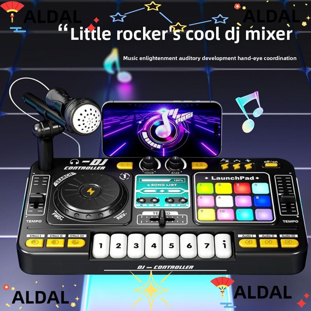 ALDAL Kid DJ Mixer, Multifunctional With Microphone Electronic Piano ...