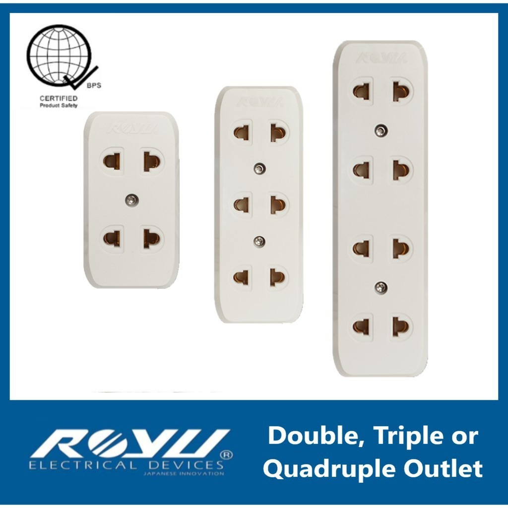 Original Royu Surface Type Outlet – Double / Triple / Quadruple ...