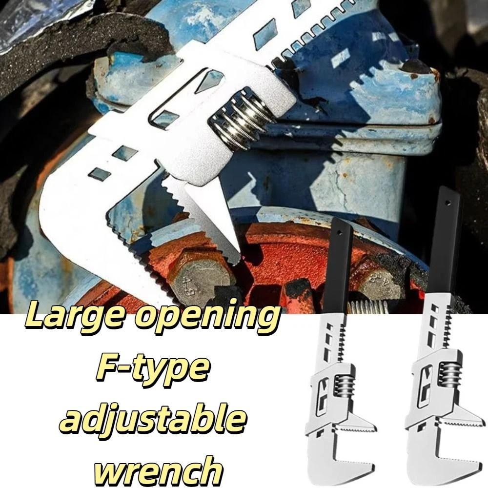 WAY F-Type Adjustable Wrench, Versatile Large Open End Bathroom Sink ...