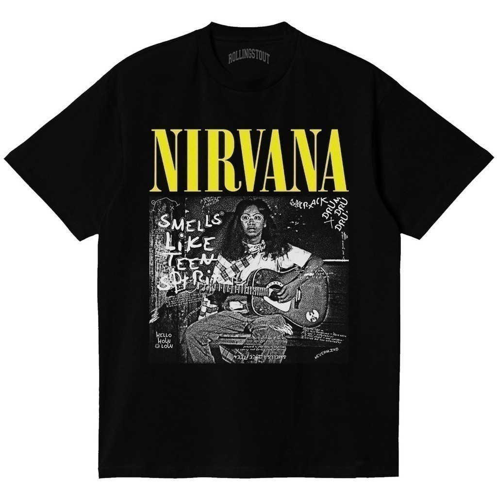 Rollingstout Fashion 2026 T-shirt - KAOS BAND [UNK] Nirvana Collection ...