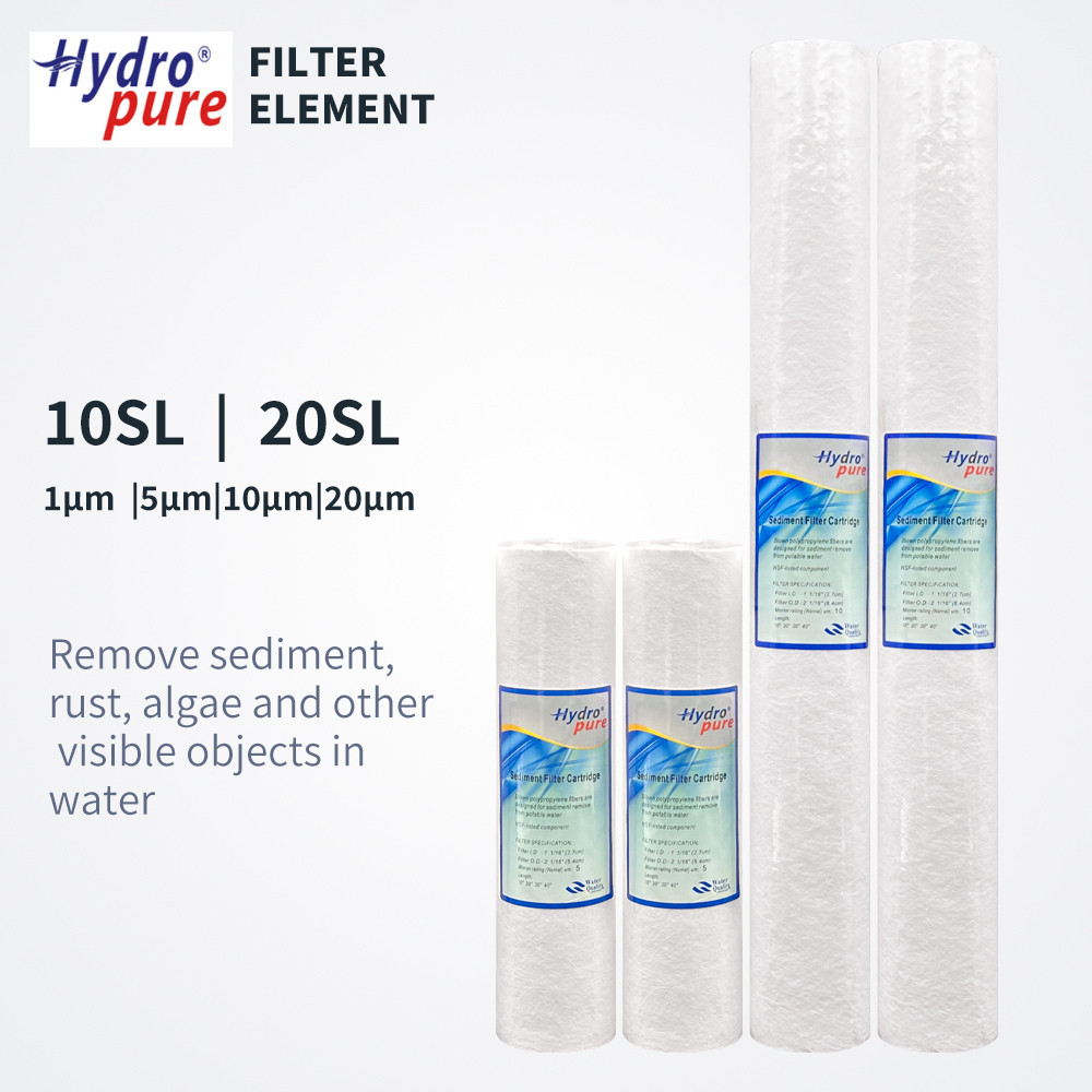 Hydropure Sediment Filter 10 SL 20 inches water filter 1Micron 5Micron ...