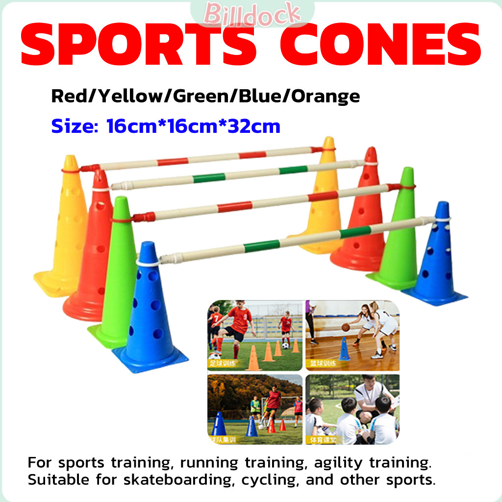 BD 32cm Agility Training Cone Plastic 5 colors Skateboarding Soccer ...