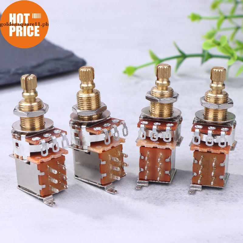 GOLDEN 500K / 250K Long Shaft Push Push Potentiometer Guitar Volume ...
