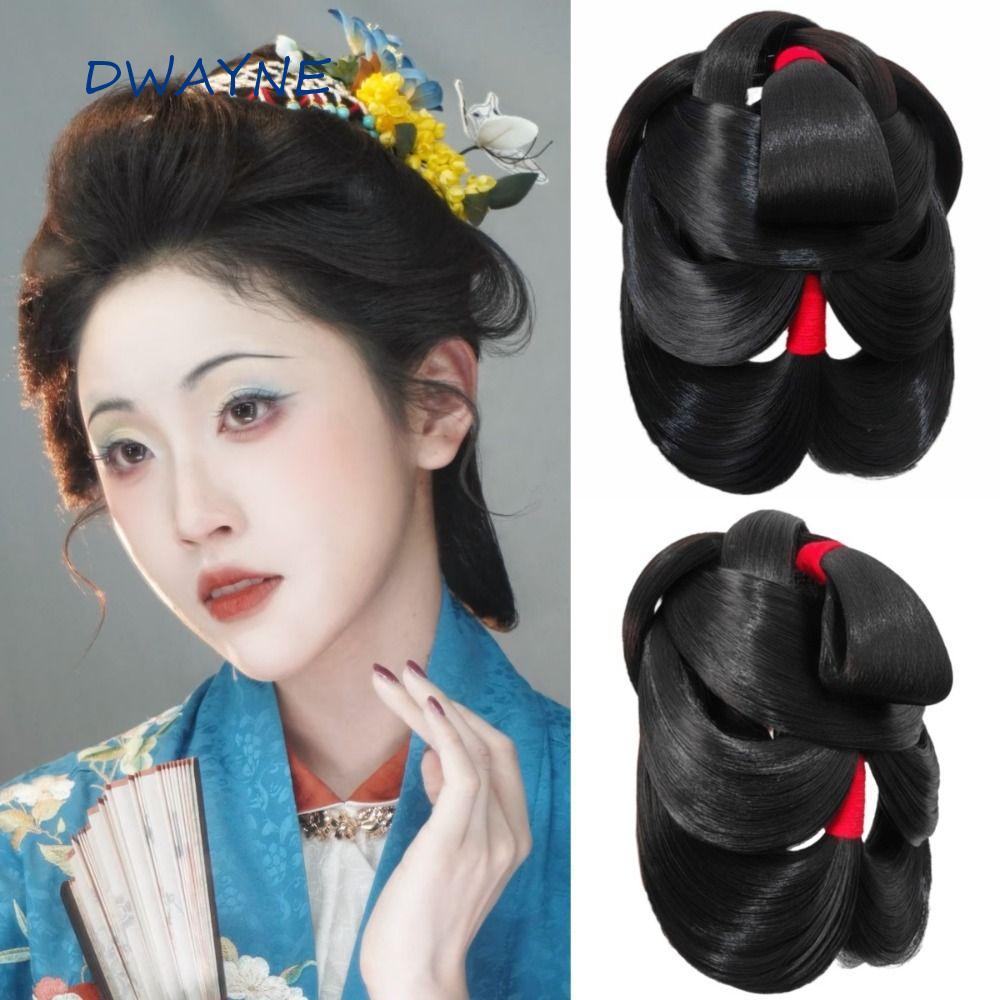 DWAYNE Hanfu Ancient Costume Wig, Synthetic Antique Claw Clip Style ...