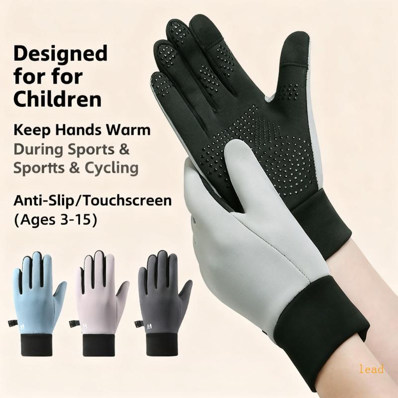 lead Kids Fleece Lined Winter Gloves with Touchable Screen Fingertips ...