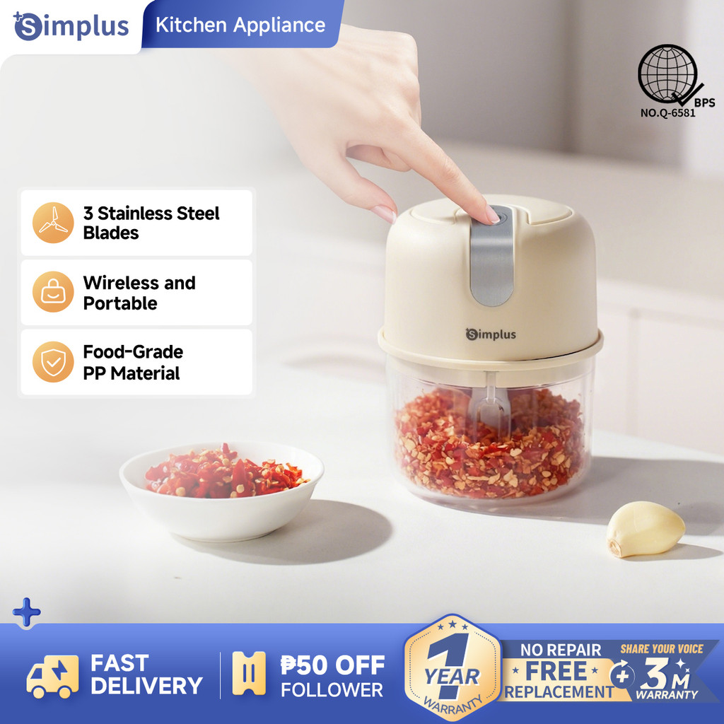 Simplus Portable Meat Grinder-Electric Food Processor for Baby Food ...