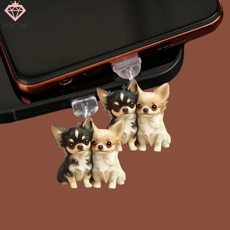 2D Acrylic Flat Animal Dust Plug For And Type-C Connector Dust Plug ...