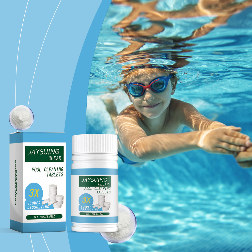 100G Pool Cleaning Tablet Chlorine Dioxide Tablets Multifunction ...