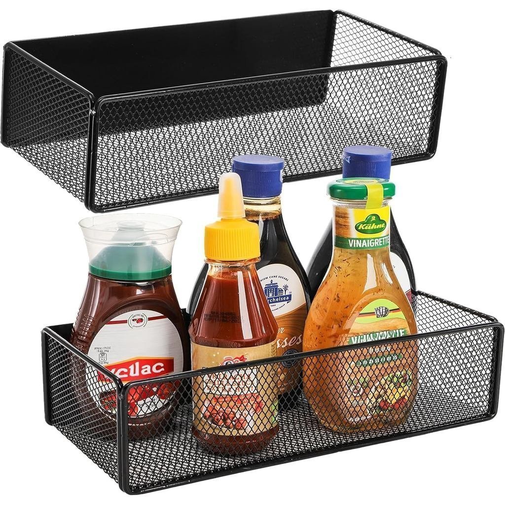 WUWEOT 2 Pack Magnetic Basket Fridge Side Organizers, Strong Magnetic ...
