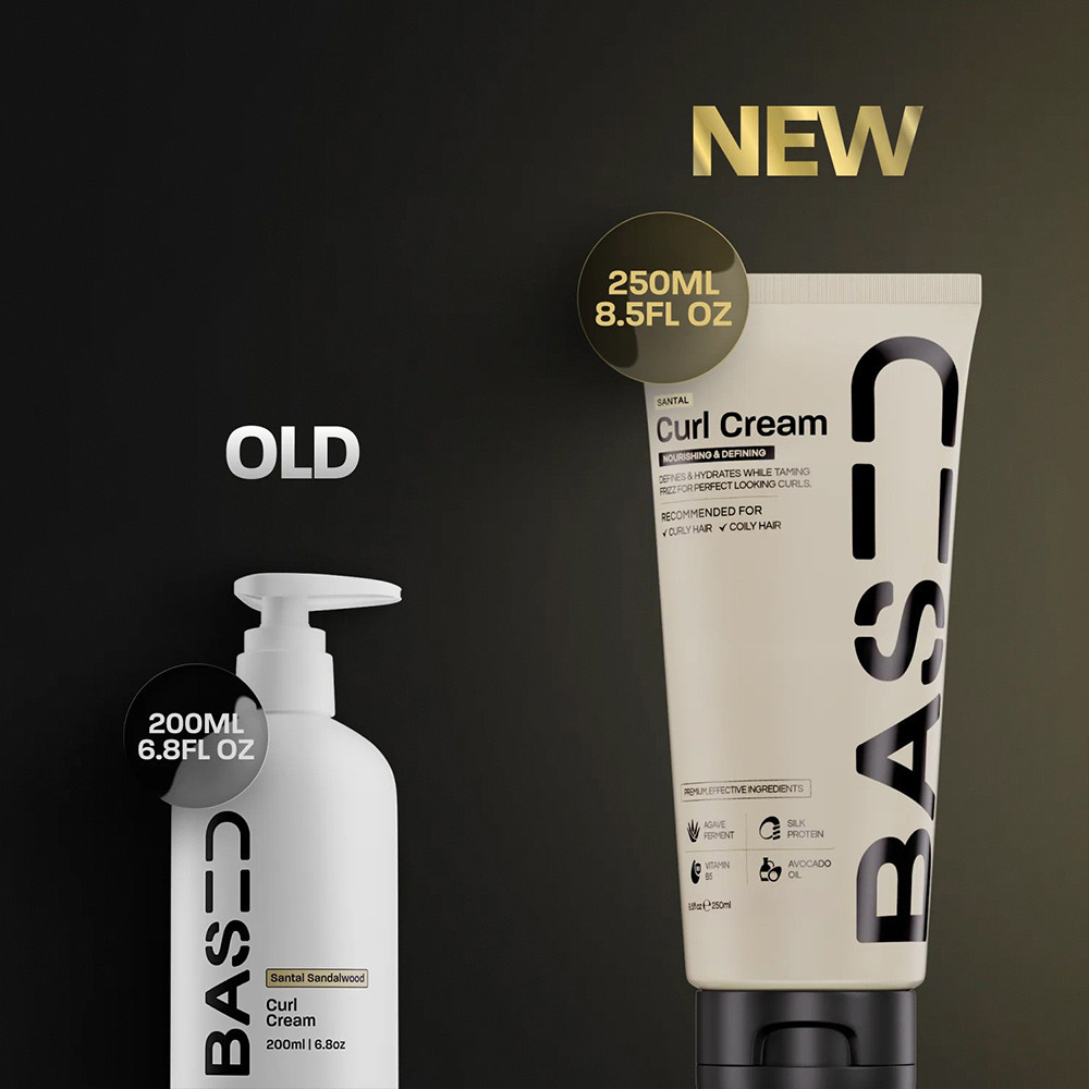 BASED Curl Cream | Instant Definition & Hydration | Simple, Effective ...