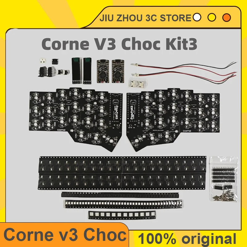 Corne V3 Choc Low Profile Split Keyboard Pcb Corne Crkbd Pcb Wireless ...