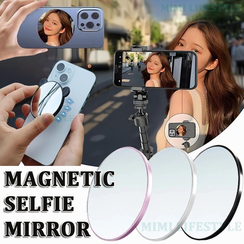 Magsafe Selfie Mirror Set Phone Back Convex Mirror with Box Metal Ring ...
