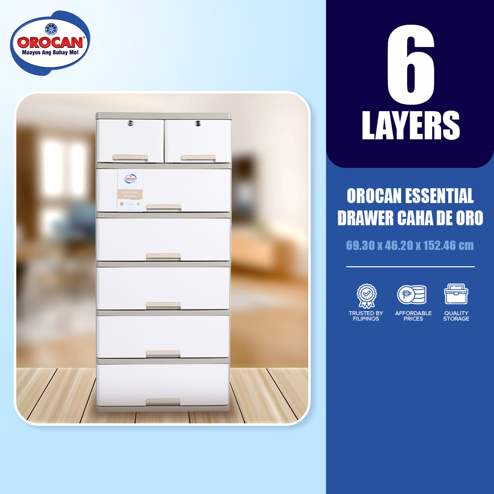 Orocan 6 Layer Essential Drawer Caha De Oro | 6 Layer Drawer | Shopee ...