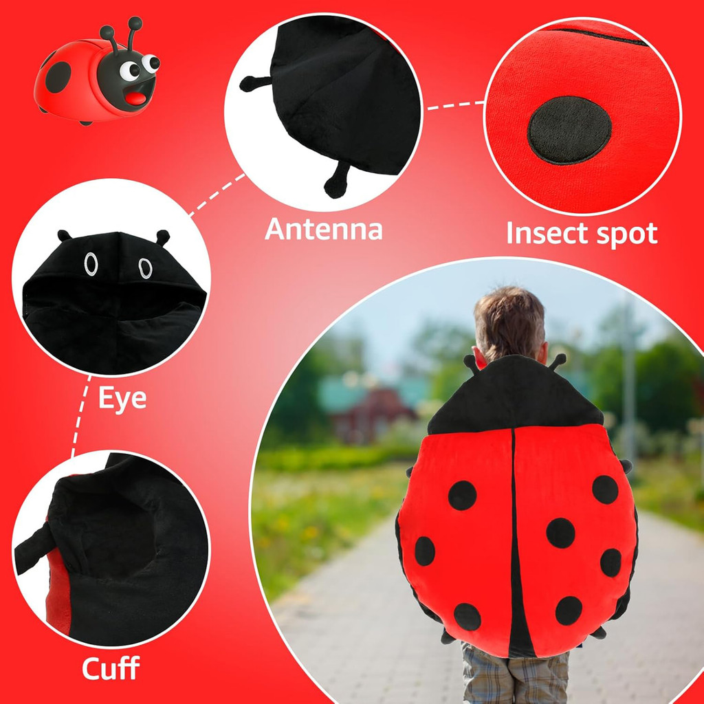 [lemonstyle.ph] Big Ladybug Plush Pillow Ladybug Stuffed Animal Pillow ...