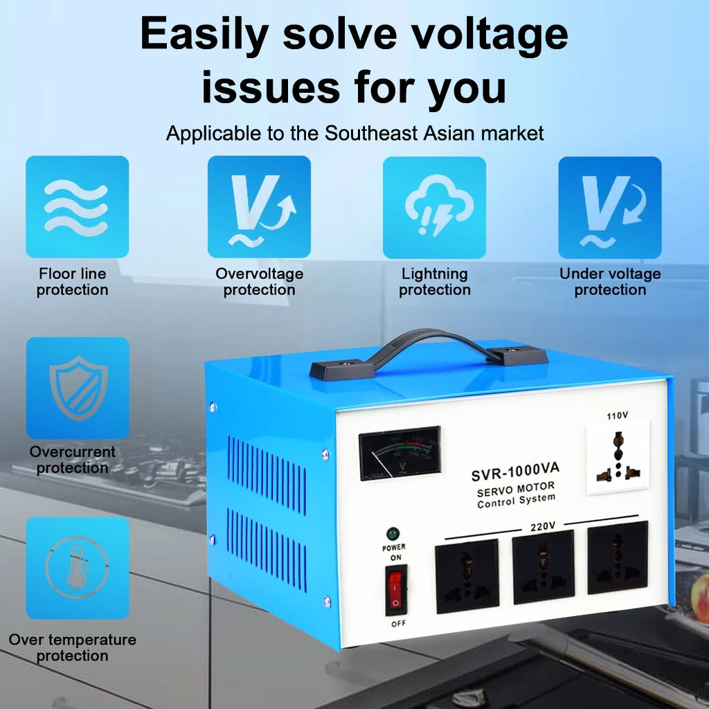 Servo AVR Power Regulator 1000VA/1500VA for Lab Equipment Testing Small ...
