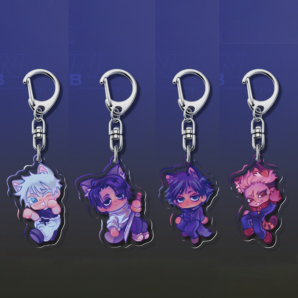 Anime Jujutsu Kaisen 6cm Acrylic Keychain Nanami Kento Fushiguro Megumi ...