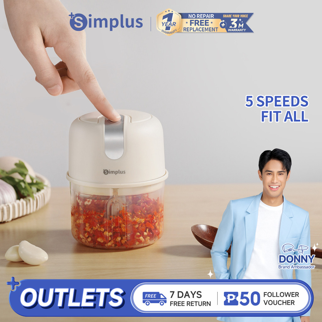 Simplus Meat Grinder Wireless Food Processor Baby Food Blender Portable ...