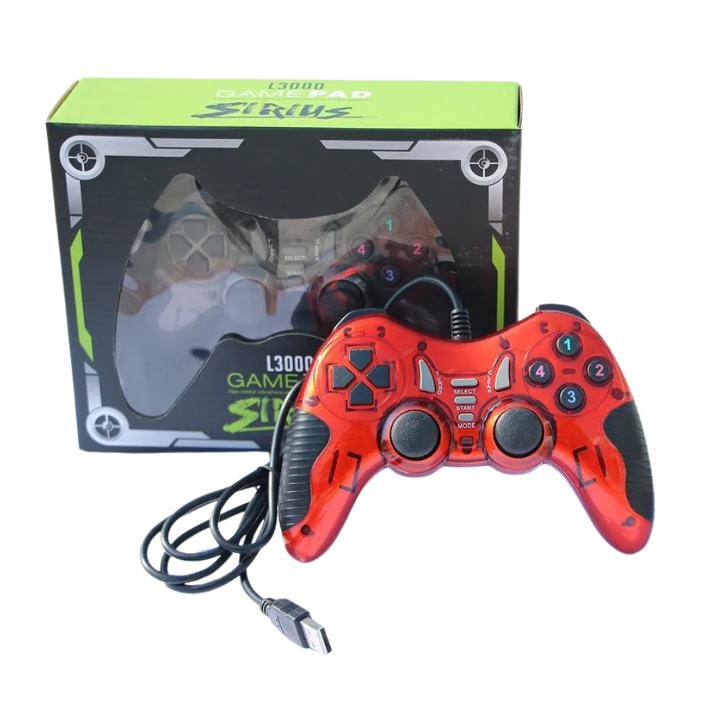 LANJUE L3000 Wired USB Game Controller for PC Laptop Win7/8/10/XP ...
