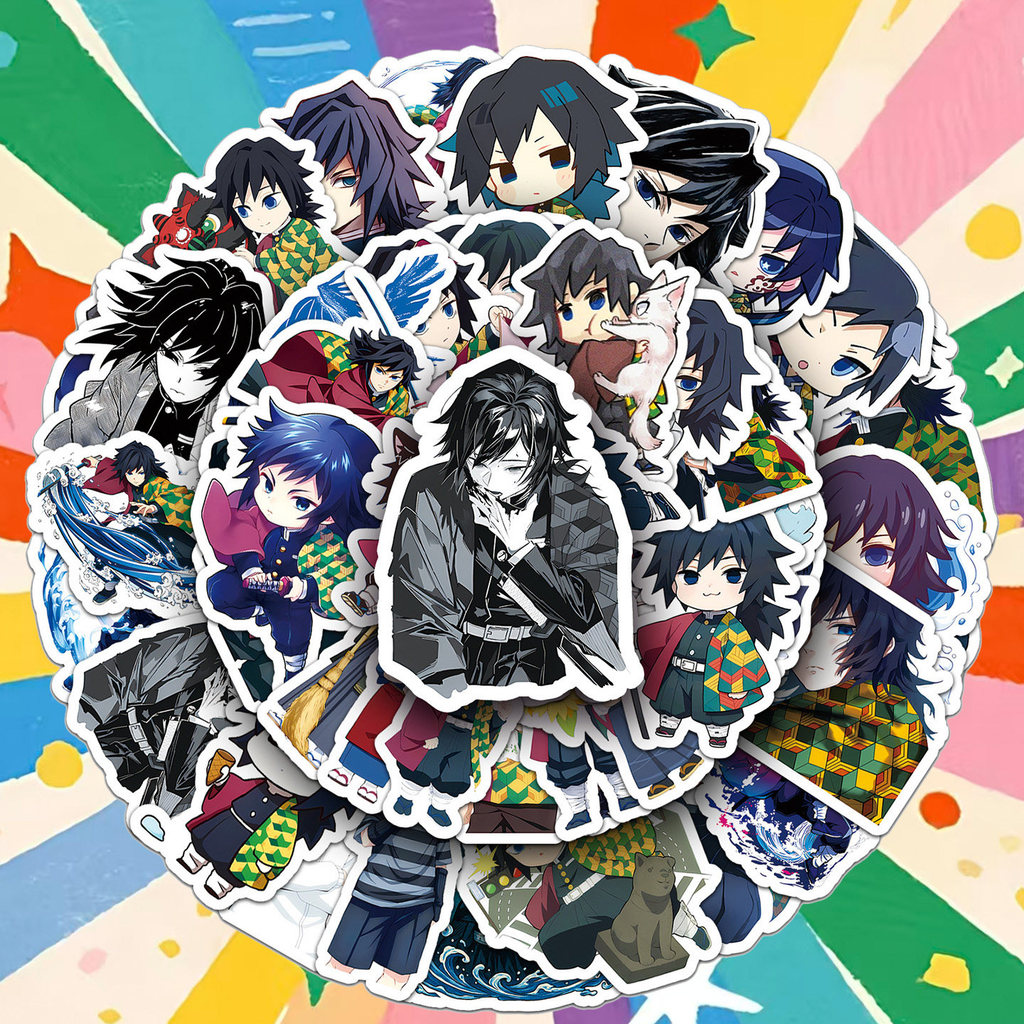 50pcs Giyu Tomioka Sticker Demon Slayer Sticker | Shopee Philippines