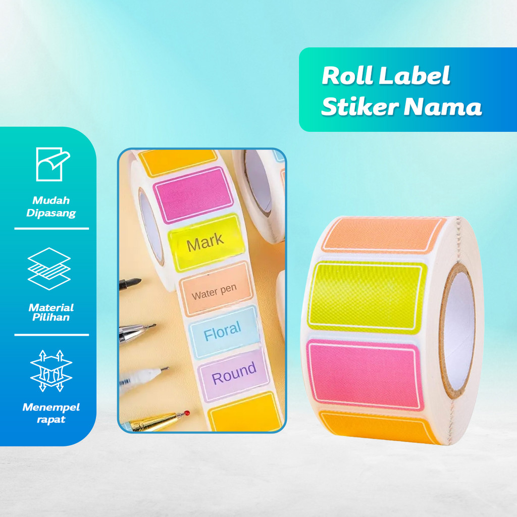 500 pcs Self-Adhesive Blank Sticker Labels/ Roll: Suitable for ...