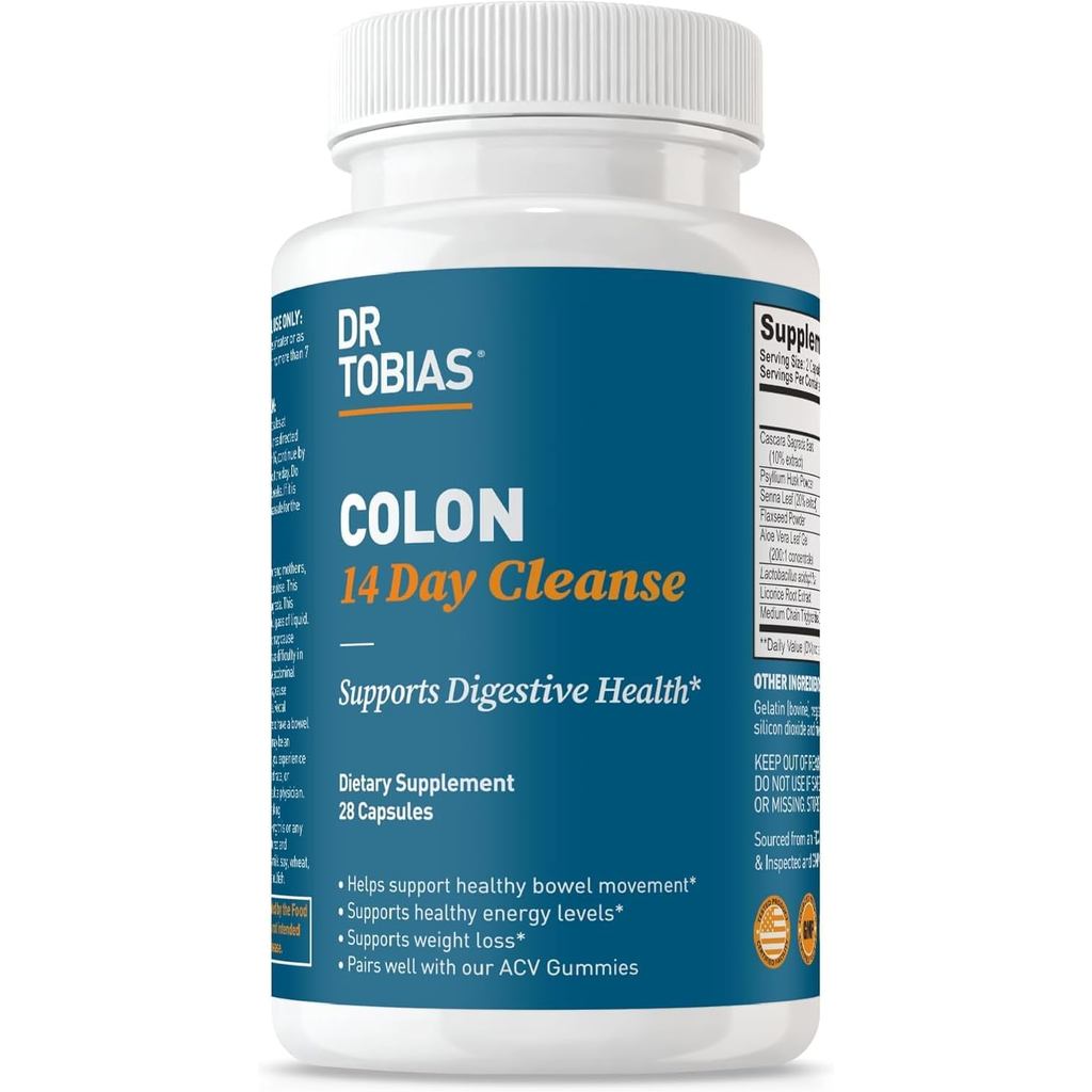 Dr. Tobias Colon 14 Day Cleanse, Advanced Gut Cleanse Detox for Women ...