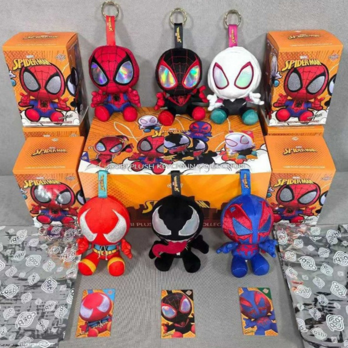 HotToys Spider-Man COSBI Blind Box SpiderMan Plush Toys Marvel 2099 ...