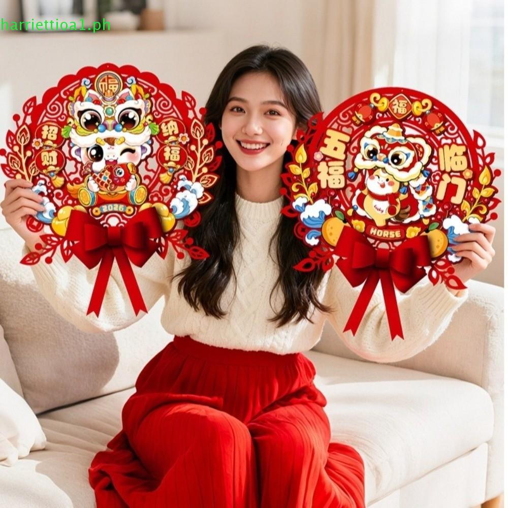 GIOVA 2026 Horse Year Door Sticker, Chinese Blessing New Year Wall ...