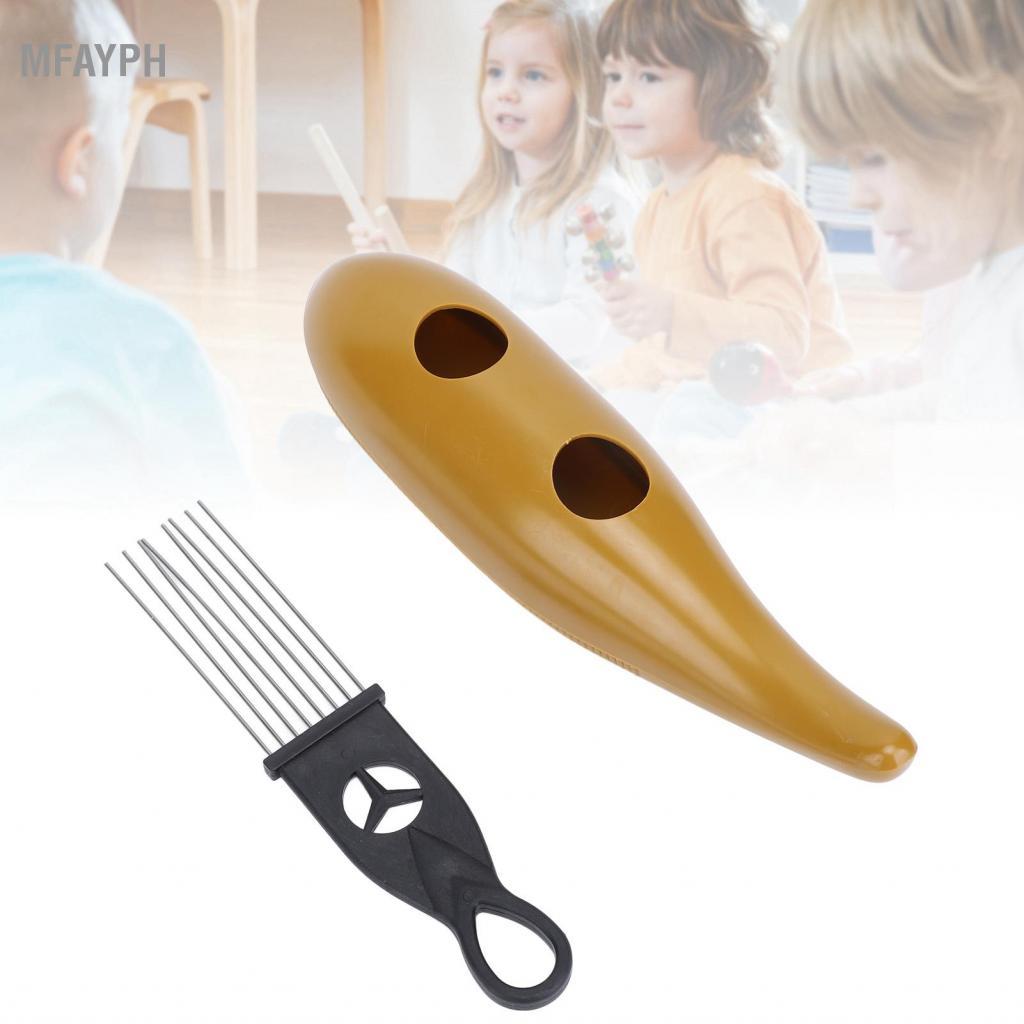Mfayph Guiro Instrument Abrasion Resistant Evenly Textured Metal for ...