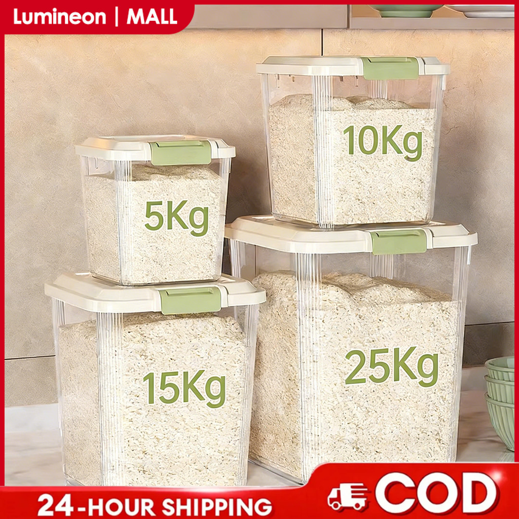 LM Rice Dispenser 25Kg Moisture and Insect Prevention Rice Container ...