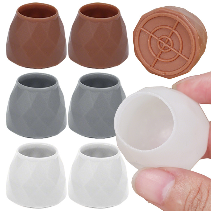 Plastic Silicone Non-Slip Table Leg Protector - Silent Noise Reduction ...