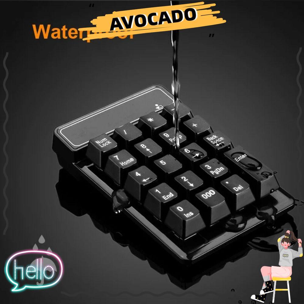 AVOCADA Wireless Wired Keyboard, Mini Floating Key USB Numeric Keypad ...