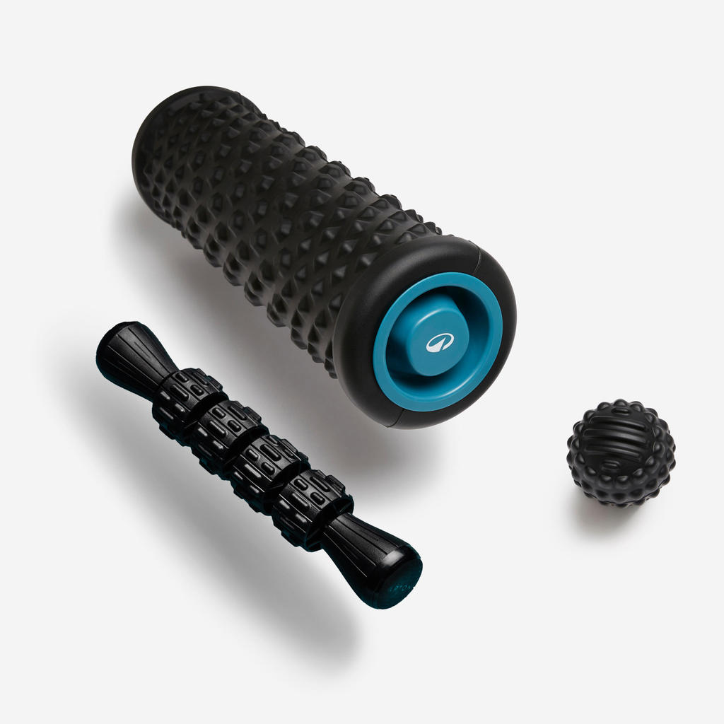 Decathlon Aptonia Massage Kit: massage roller/foam roller, ball ...