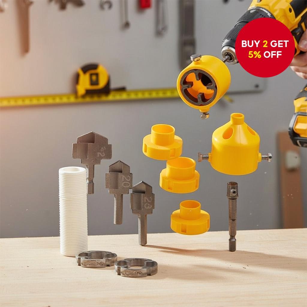 PVC Pipe Threader Set with Dies for 1/2 Inch, 3/4 Inch, and 1 Inch ...