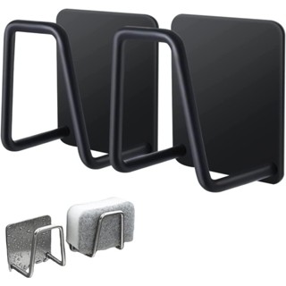 3/5 Pcs Adhesive Sponge Holder Sink Stainless Steel Sponge Hook Kitchen ...