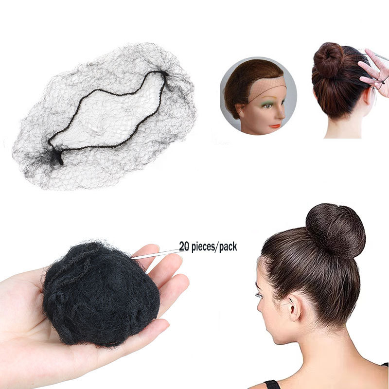 20/100Pcs 5MM Nylon Hair Nets Invisible Disposable Hair Net Ballet ...