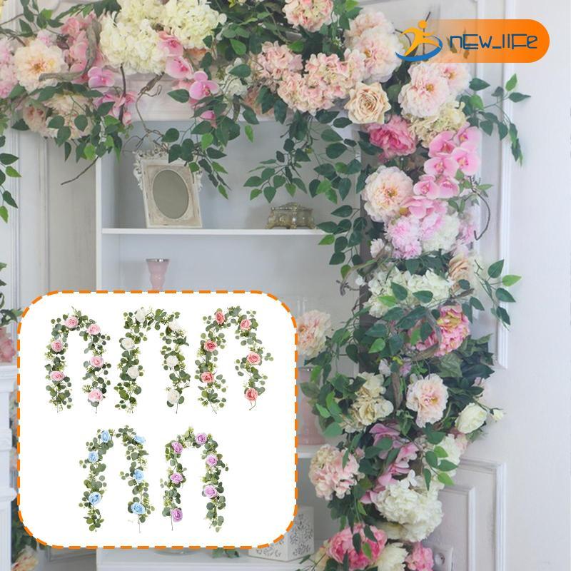 [Shiwaki5] Artificial Eucalyptus Flower Garland Wedding Decoration for ...